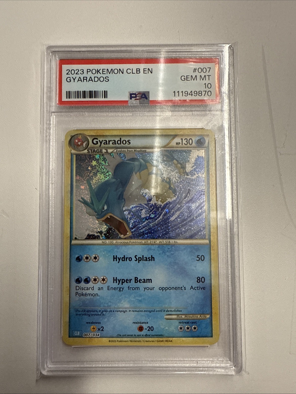Pokémon Gyarados TCG Holo Card 007/034 Classic Collection PSA 10 | eBay