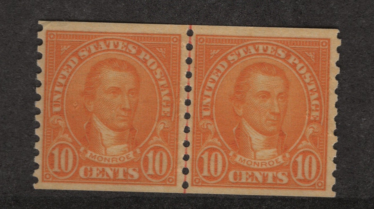 603 line pair XF OG mint never hinged nice color cv $ 50 ! see pic ! B1 ...