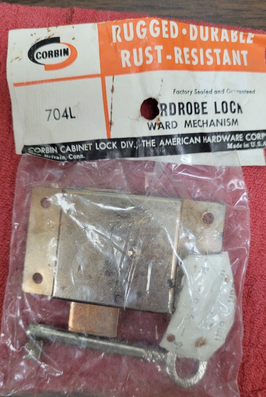 Vintage Corbin 704L Wardrobe Lock with Skeleton Key - NOS | eBay