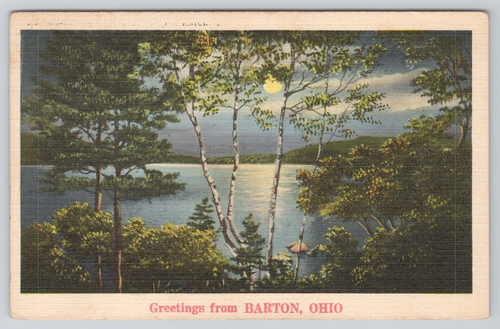 Postcard Lake Barton Ohio | eBay