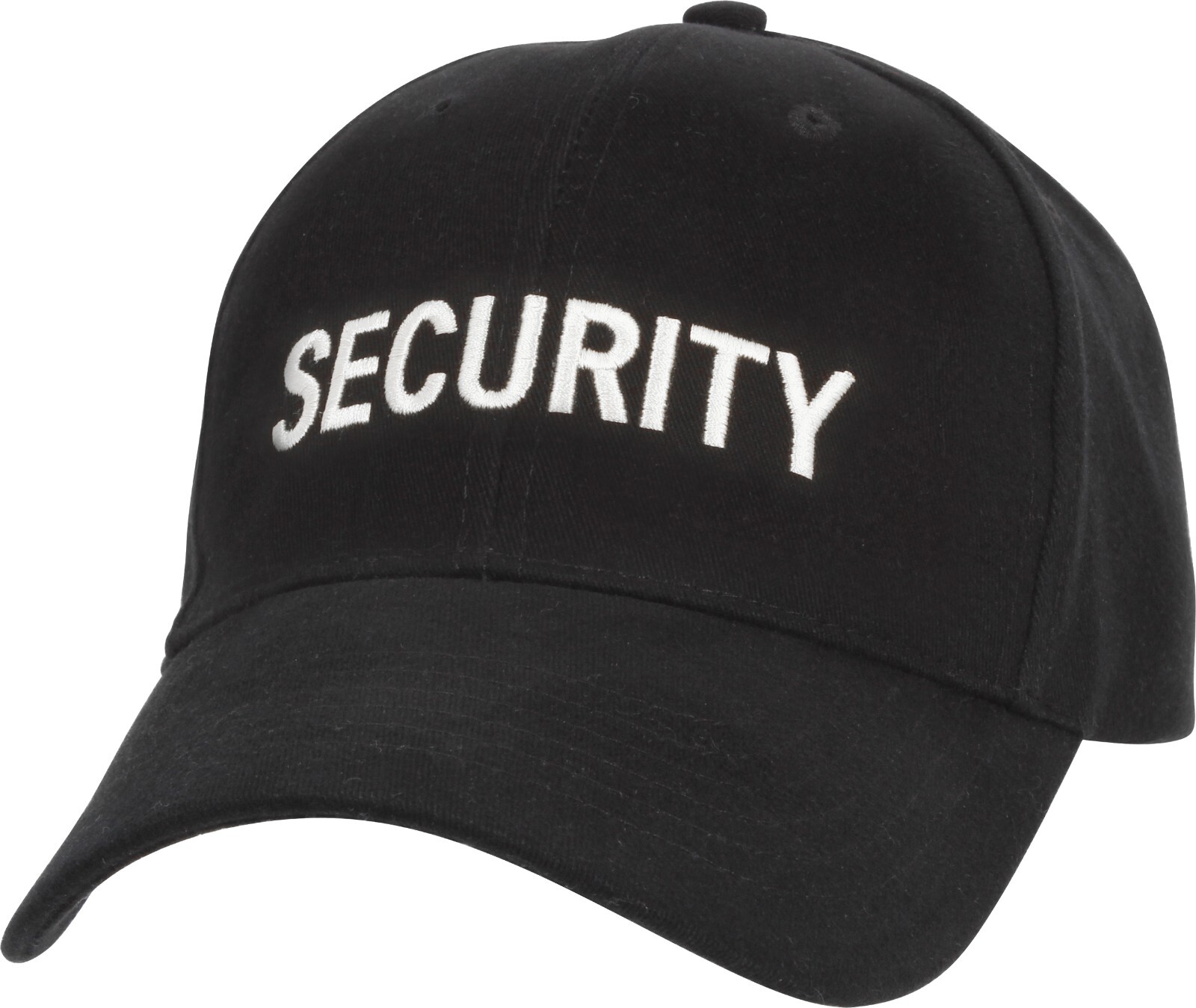 Black Security Cap Adjustable Embroidered Uniform Hat Guard Officer ...