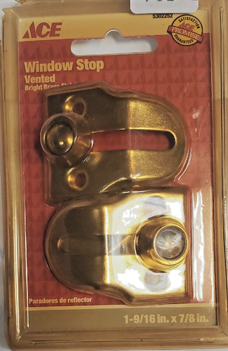 ACE 5302252 Window Stop Vented Bright Brass NEW | eBay