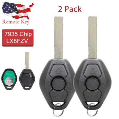 2 Replacement for BMW 3 5 7 E38 E39 E46 HU92 Remote Key Fob 315MHz ID44 ...