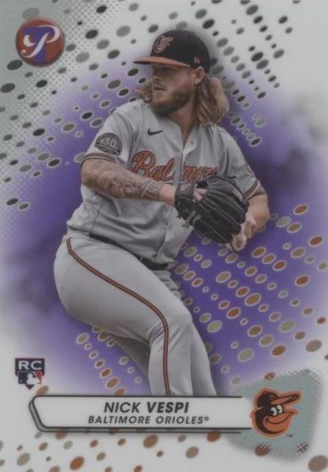 2023 Topps Pristine - Nick Vespi #172 Purple Refractor /99 (RC) for ...