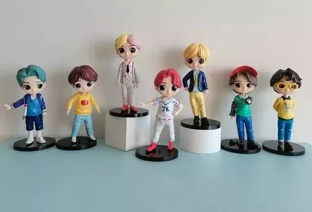 Mini BTS Idol Dolls Official Character BTS mini dolls Figures 7pcs ...
