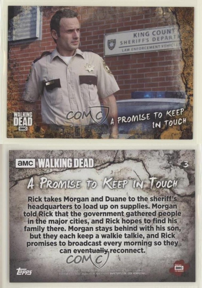 2018 Topps The Walking Dead Road to Alexandria Rust Rick Grimes #3 0q1p ...