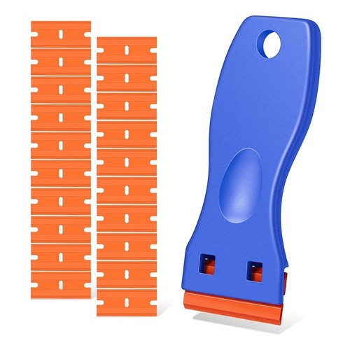 Plastic Scraper tool 1Pc+10* Car Sticker Remover Glass Paint Grease ...