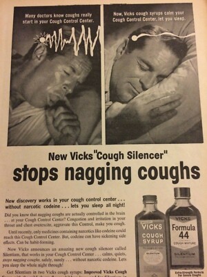 Vicks Cough Syrup, Full Page Vintage Print Ad | eBay