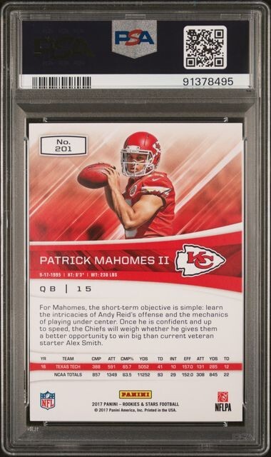 2017 Panini R & S Patrick Mahomes II Rookie Card PSA 10 | eBay