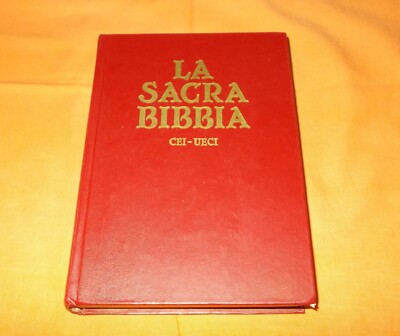la sacra bibbia cei ueci 1986 9a coedizione | eBay