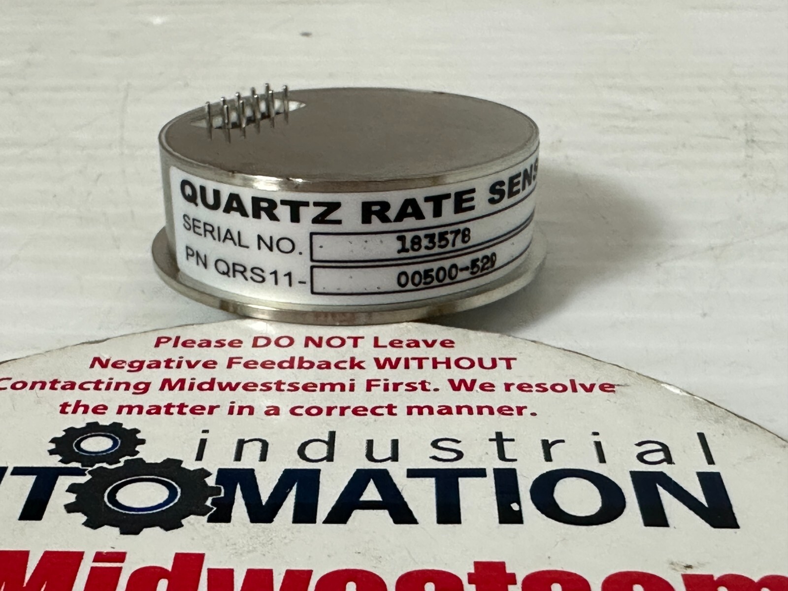 SYSTRON DONNER 06811 / QRS11-00500-529 QUARTZ RATE SENSOR S/N:183578 ...