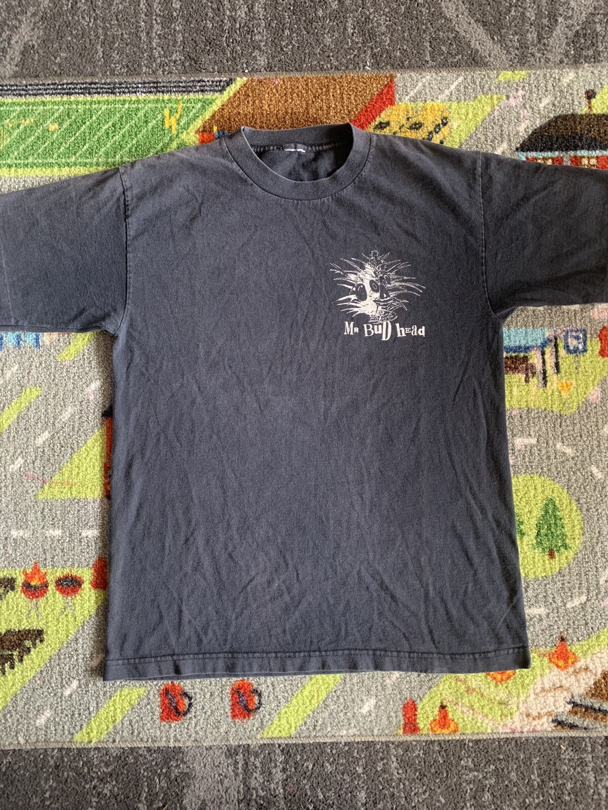 vintage mr bud head mr potato head weed parody shirt - Gem