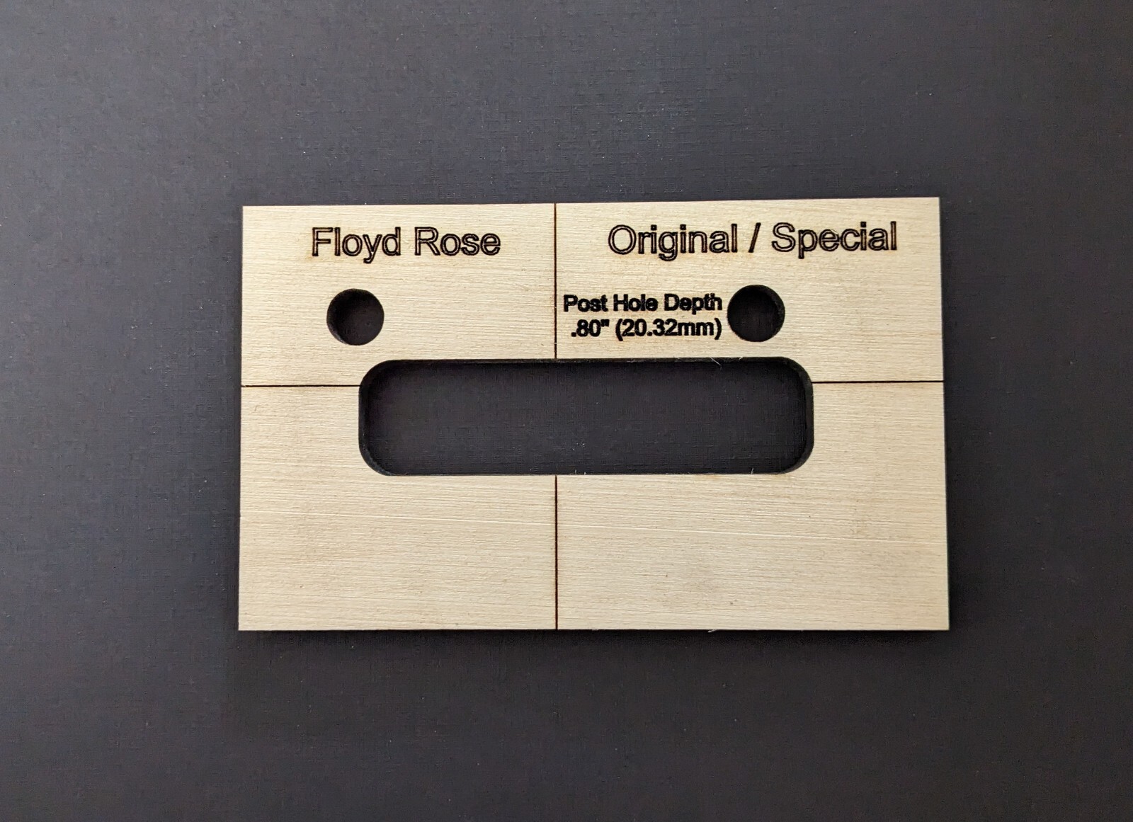 Floyd Rose Original/Special Bridge Routing Template (6 or 7 string) | eBay