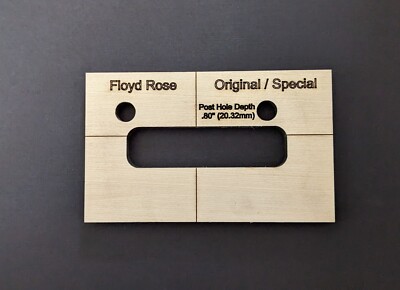 Floyd Rose Original/Special Bridge Routing Template (6 or 7 string) | eBay