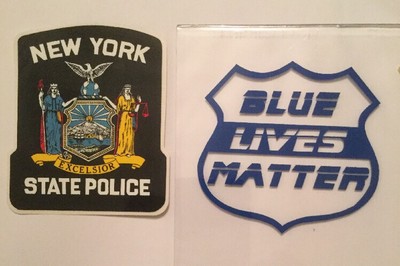 NY NYS New York State “Collectible” outside decal +1 Blue Lives Matter ...