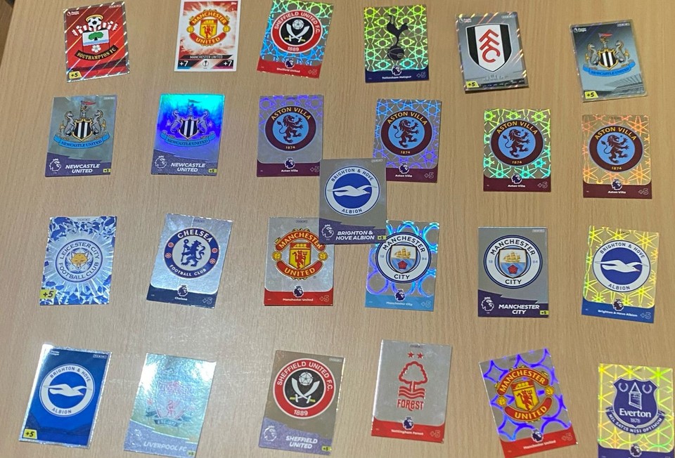 Premier League Club Badge Sticker Collection - Rare & Holographic ...