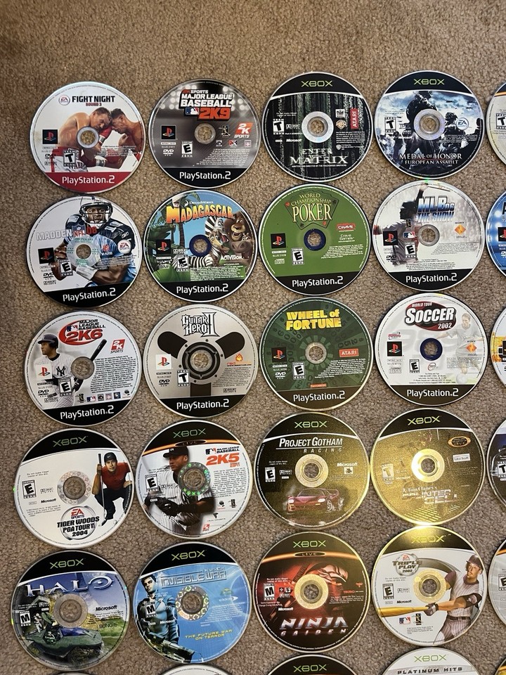 Disc Only Video Game Lot Of 100 Games UNTESTED Disc Only | eBay