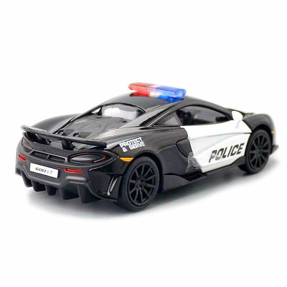 Sound&Light Pull Back Police Car Model Toy Vehicle Collection Kids Gift ...