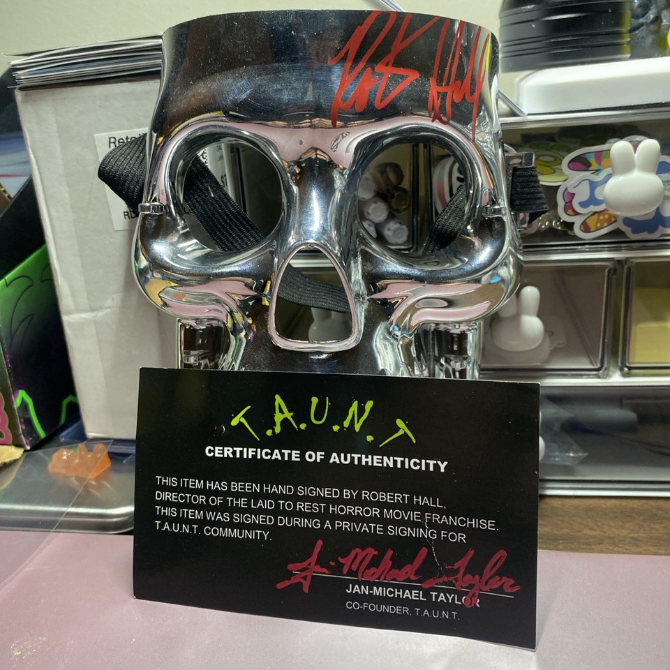 Chromeskull Laid To Rest Slasher Mask Signed By Robert Green Hall TAUNT ...