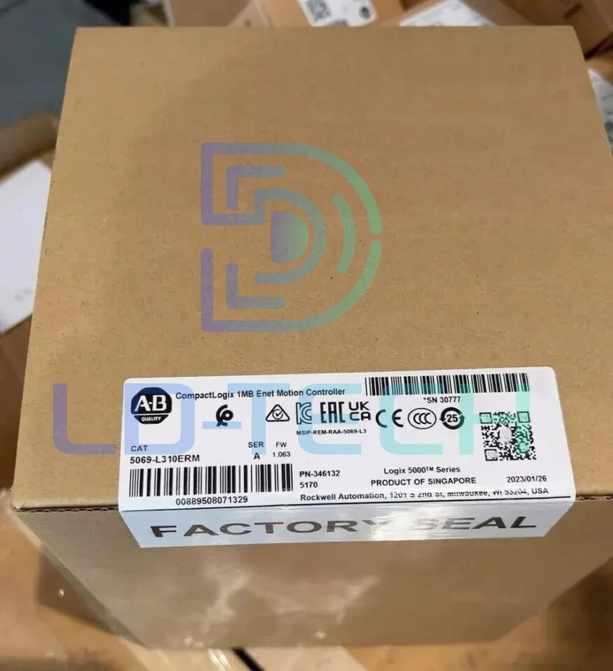 New Sealed AB 5069-L310ERM SER A CompactLogix 5380 Controller 1MB 5069 ...