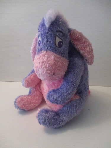 Disney Store EEYORE Sugar Sweet Pink Purple Sparkle Big Stuffed Animal ...
