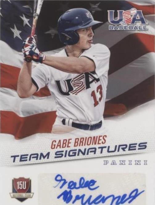 2015 Panini USA Baseball - Box Set 15u National Team Gabe Briones #3 ...