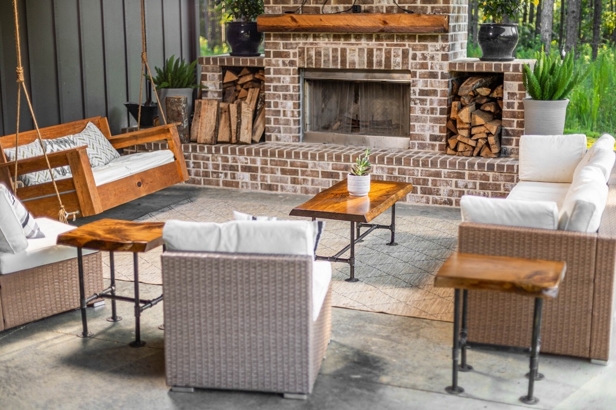 Steampunk Industrial Metal End Table Steel Circle Of Cogs And Gears