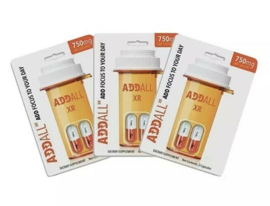 Addall XR 750mg Energy Focus Concentration 5 Packs-10 Capsules- Inbox ...