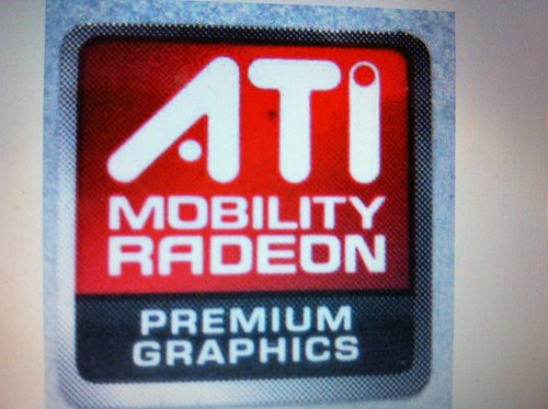 ATI MOBILITY RADEON PREMIUM GRAPHICS Sticker 16mmx16.6mm LOT OF 3 USA ...