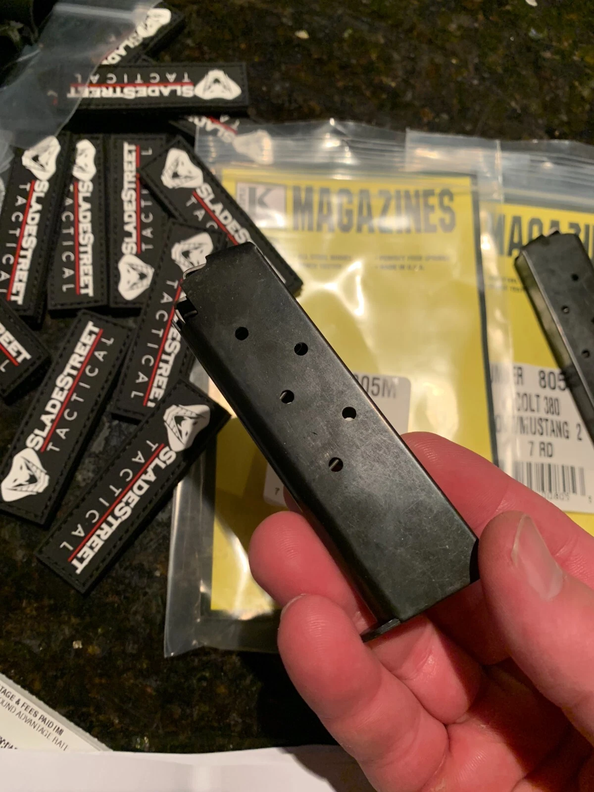 2 Colt Mustang PLUS .380 Magazines Two Pack Black Blued .380 ACP USA ...