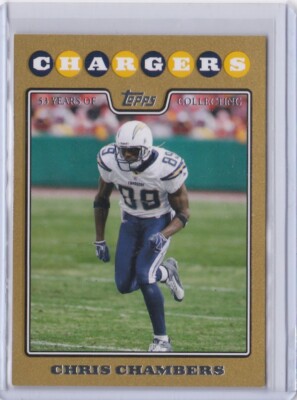 2008 Topps Gold Chris Chambers #144 San Diego Chargers 1891/2008 | eBay