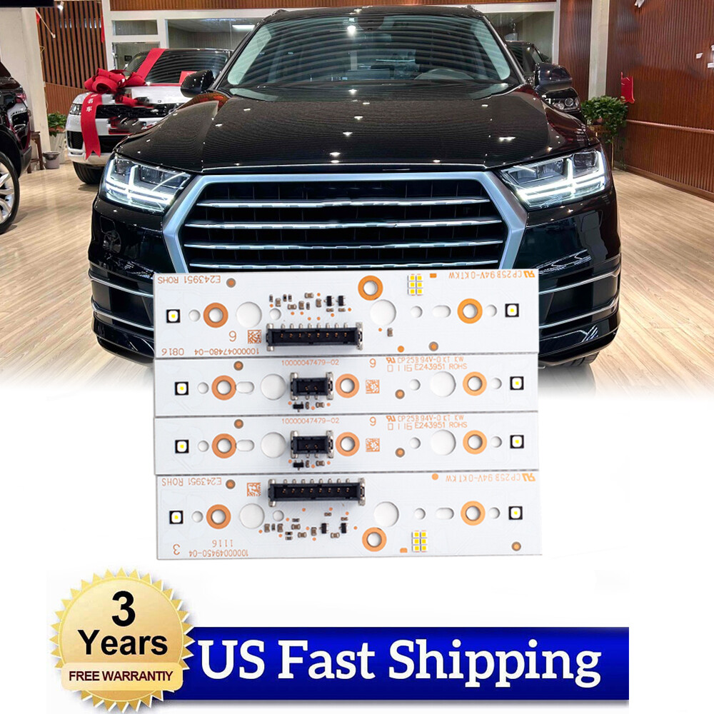 4X LED boards For 2017 2018 2019 Audi Q7 LED Headight DRL turn signal L ...