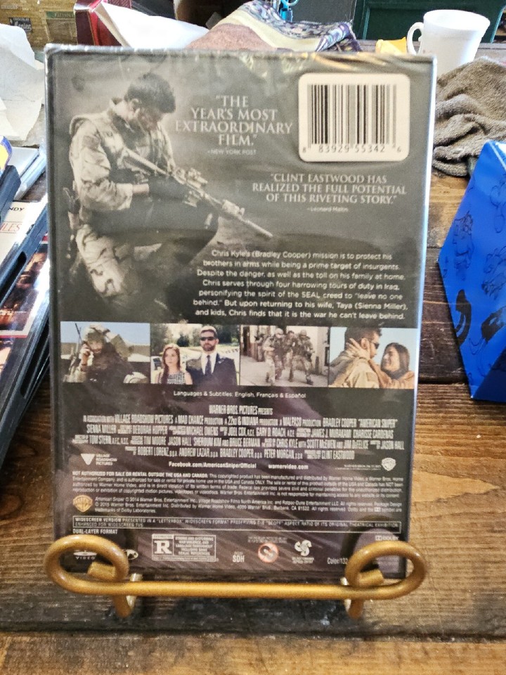 American Sniper (DVD, 2015) SEALED BRADLEY COOPER - A Clint Eastwood ...