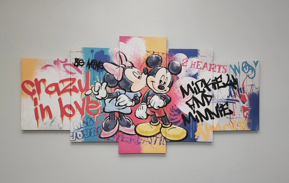 Graffiti Mickey Mouse And Minnie