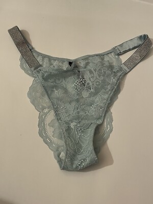Victoria's Secret BOMBSHELL RHINESTONE STRAP LACE BRAZILIAN Mint Green ...