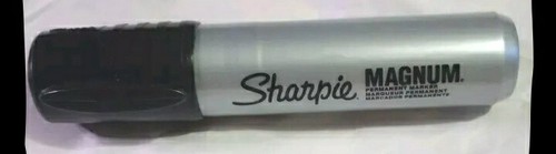 ONE(1) NEW Sharpie MAGNUM Permanent Marker | BLACK | XL, 3/4" Chisel ...