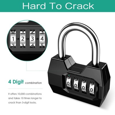 Lock 4 Dial Digit Combination Lock Safely Code Lock Vault Combination ...
