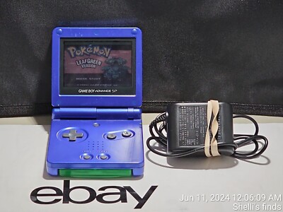 Nintendo Game Boy Advance SP Cobalt Blue Console - AGS-001 GBA Tested ...