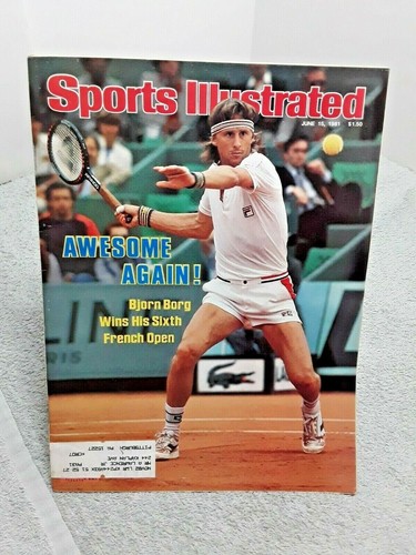 Sports Illustrated June 1981 Magazine Bjorn Borg French Open Tennis Lee ...