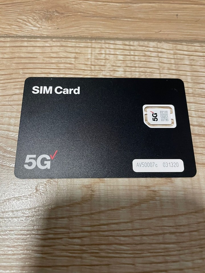 Verizon Sim Card Postpaid/Prepaid 5G Nano SIM Card Good for activation ...