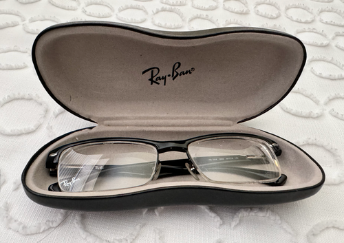 Ray Ban RB 7014 2000 Black Eyeglasses Optical Frame 54-18-140 w/ Hard ...
