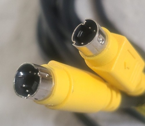 15 ft S-Video Cable 4 pin mini DIN SVideo Male to Male Cord S Video | eBay