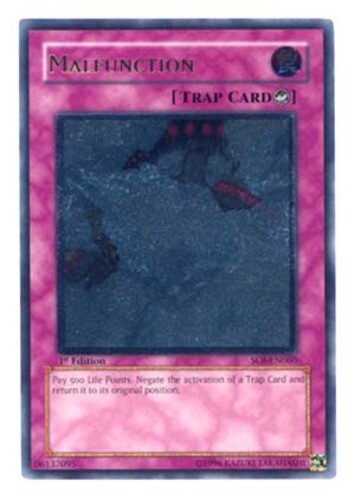 Yugioh! Malfunction - SOI-EN060 - Ultimate Rare - Unlimited Edition ...