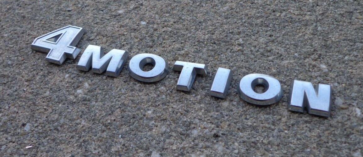 Volkswagen VW 4motion trunk emblem letters badge decal logo 4 motion ...