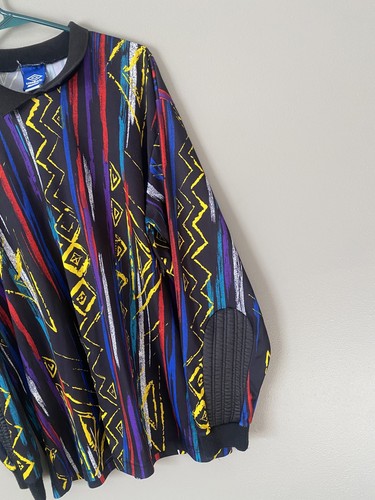 Vintage 90s Umbro Pattern Football Soccer Goalkeeper Jersey Size XL | eBay