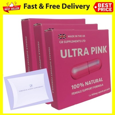 3 X Ultra Pink 400Mg Sex Tablets for Women Bundle! 100% Natural Female ...