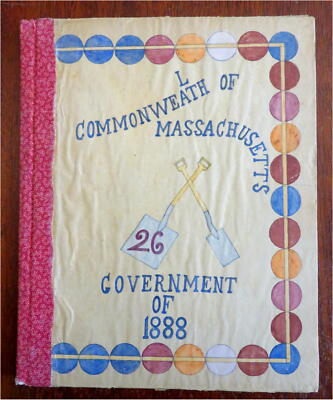 Massachusetts State Government 1888 Official Hand written Year book all ...