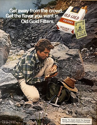 1972 Old Gold Filters Cigarette Photo Print Ad, Vintage Hiker Tools | eBay