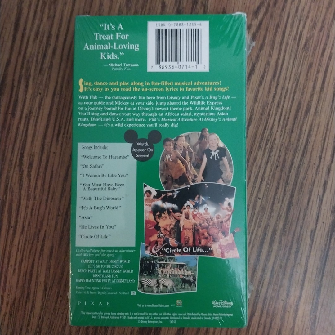 Disneys Sing Along Songs - Fliks Musical Adventure (VHS, 1999) for sale ...