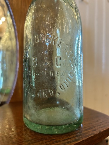 Antique Green Glass Beer Bottles-Miller Becker & The Brough Co. | eBay